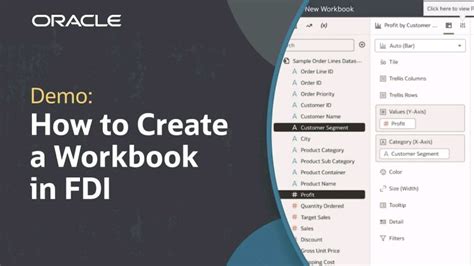 Ben Greenberg On Linkedin Creating A Workbook In Oracle Fusion Data Intelligence Platform Demo…