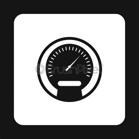 Speedometer Measuring Scale Icon Stock Vector 3289379 Crushpixel