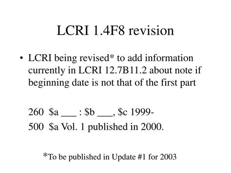 Ppt Aacr2 2002 Revision Highlights For Monograph Catalogers
