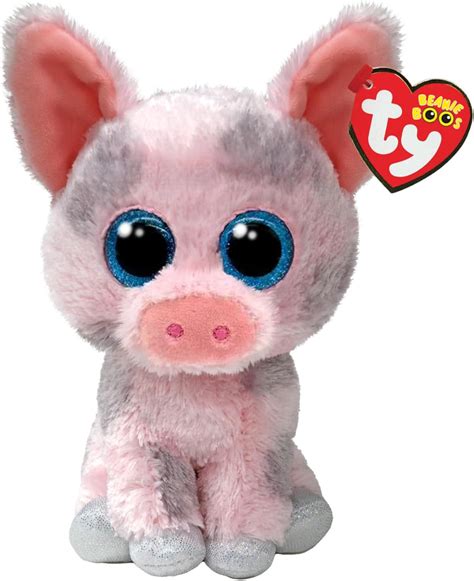 Ty Beanie Boos Hambo El Tierno Cerdo Con Ojos Azules Brillantes El
