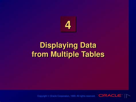PPT Displaying Data From Multiple Tables PowerPoint Presentation Free Download ID 4032044