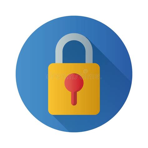 Safe Secure Padlock Block Style Icon Stock Vector Illustration Of