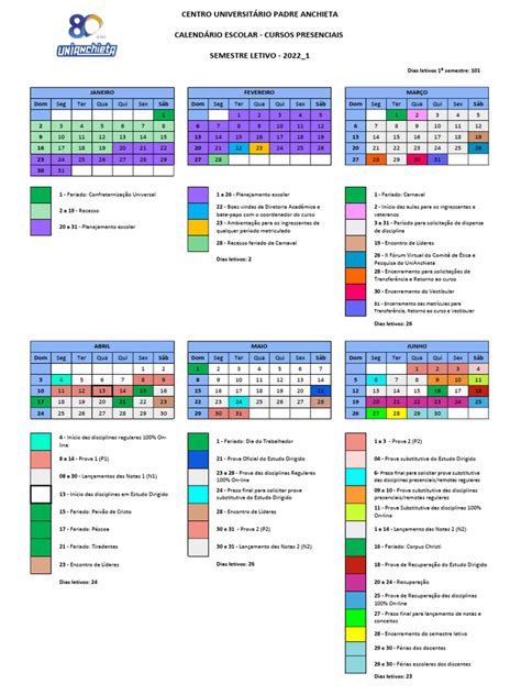 Calendario Escolar 2022 1 Pdf
