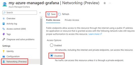 How To Set Up Private Access In Azure Managed Grafana Azure Docs