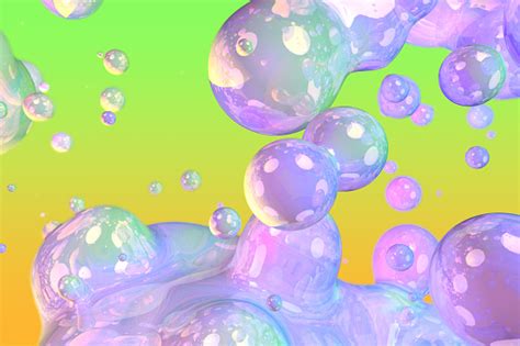 그라데이션 액체 또는 점액과 같은 생생한 빛나는 비누의 추상적 인 배경 또는 질감 배경 디자인 템플릿의 소프트 포커스 3d 그림 0명에 대한 스톡 사진 및 기타 이미지