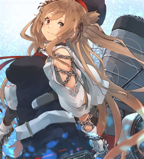 Safebooru 1girl Asymmetrical Clothes Black Ribbon Black Serafuku