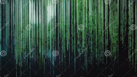 Binary Code Visualization That Evolves Into Flowing Calligraphy With Each Character Leaving