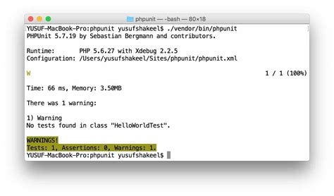 Phpunit Hello World Test Phpunit Dyclassroom Have Fun Learning