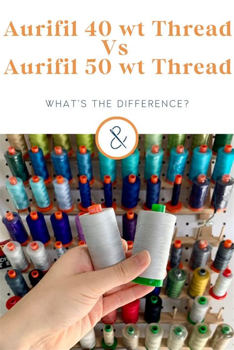 Aurifil 40 Wt Thread Vs Aurifil 50 Wt Thread — String And Story Quilting Thread Sewing Machine