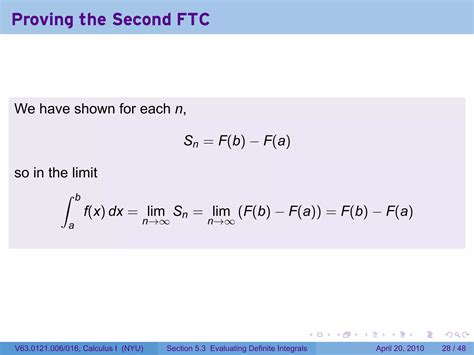 Lesson 24 Evaluating Definite Integrals Slides Ppt