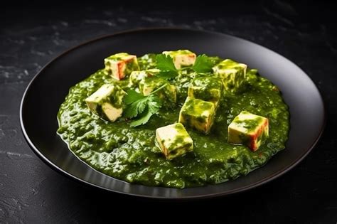 Premium Photo Indian Cuisine Palak Paneer Cheese With Spinach