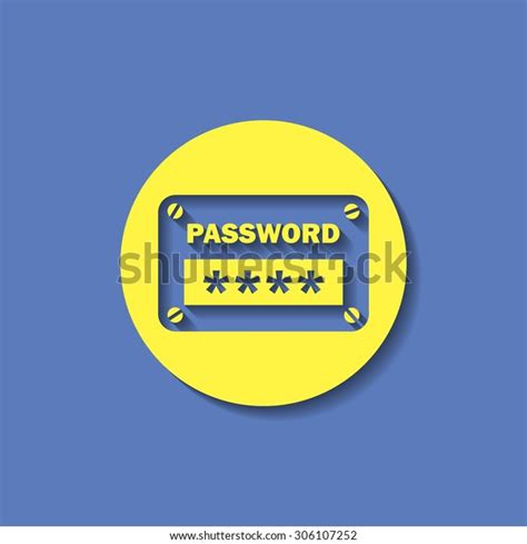 Password Input Ui Window Stock Vector Royalty Free 306107252 Shutterstock
