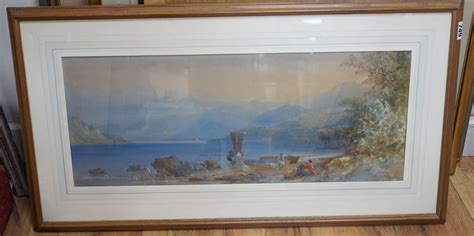 James Burrell Smith Figures On The Shore Of Loch Katrine Mutualart