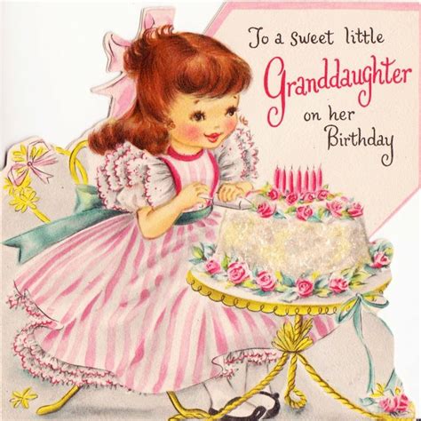Vintage Hallmark 1950s To A Sweet Little Granddaughter On Her Etsy