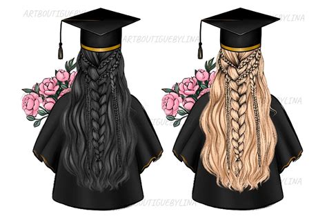 Clip Art Graduation Girl Br Clip Art Library