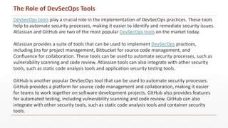 The Role Of DevSecOps And DevSecOps Tools In Modern Software Development PPT