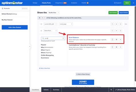 How To Trigger A Campaign Using Scroll Distance