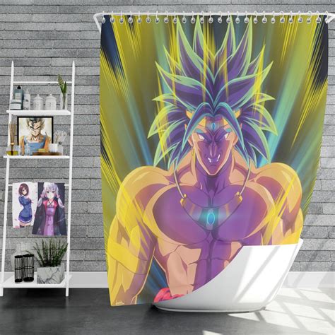 Broly Dragon Ball Japanese Anime Shower Curtain