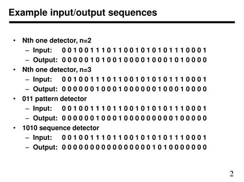 Ppt State Machines As Sequence Detector Powerpoint Presentation Free