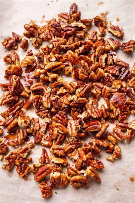 Maple Glazed Pecans Just 3 Ingredients Home Cooked Roots