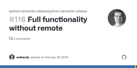 Full Functionality Without Remote · Issue 116 · Python Semantic