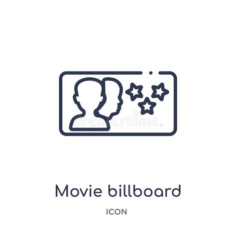 Linear Movie Reel Icon From Cinema Outline Collection Thin Line Movie Reel Vector Isolated On