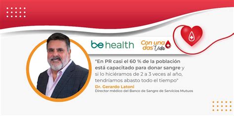 Director Del Banco De Sangre De Servicios Mutuos Destaca Importancia De