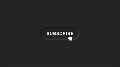 Youtube Subscribe Button Black