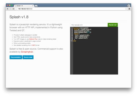 JavaScriptレンダリングサーバーSplashでスクレイピング orangain flavor