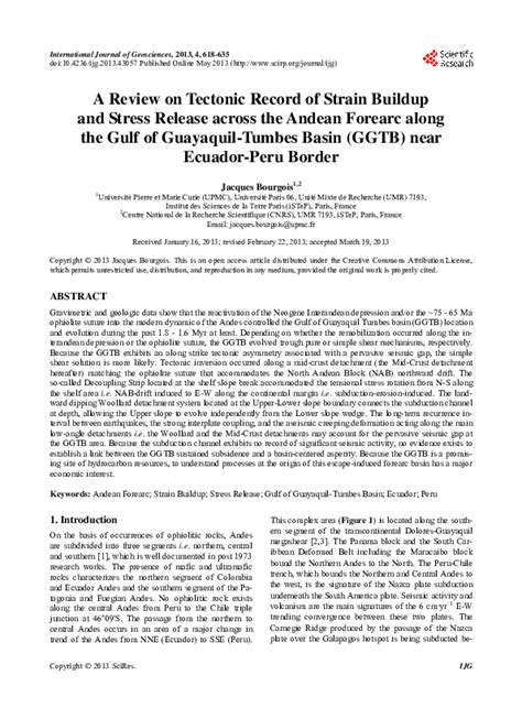 Pdf A Review On Tectonic Record Of Strain Buildup And Stress Release Across The Andean Forearc