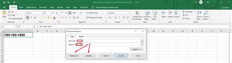 How To Remove Dashes In Excel