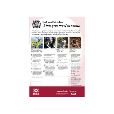 First Response Site Services Health And Safety Law Poster A2