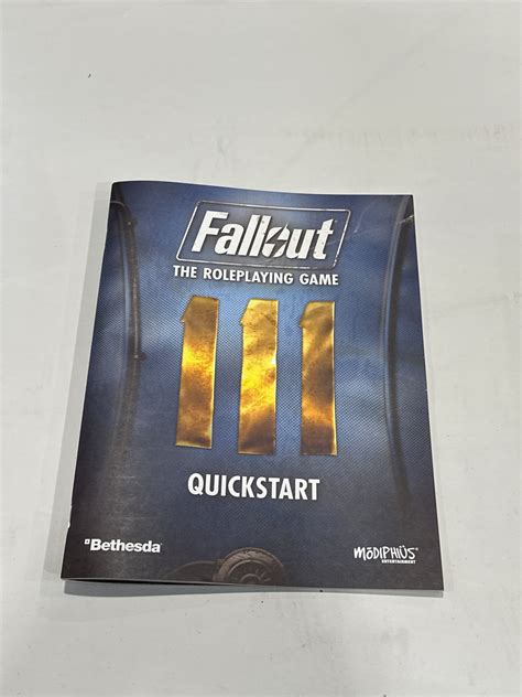 Fallout Rpg Quickstart World Of Game Design