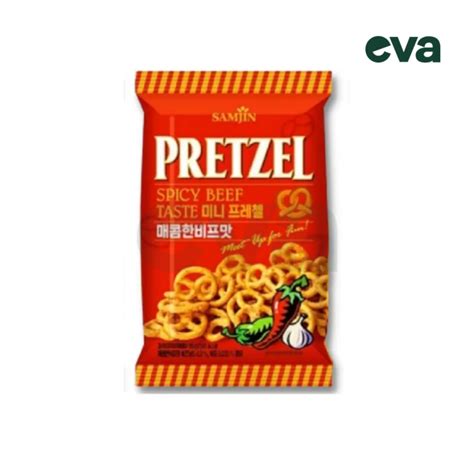 Korea Made Samjin Mini Pretzel Spicy Beef Taste 85g Lazada