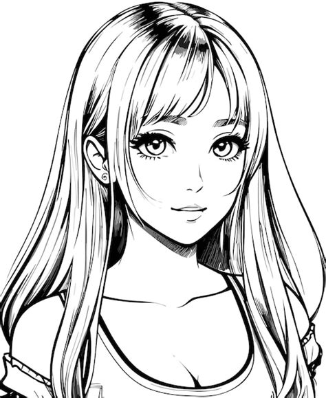 Premium Vector A Realistic Hand Drawn Sketch Of Beautiful Girl