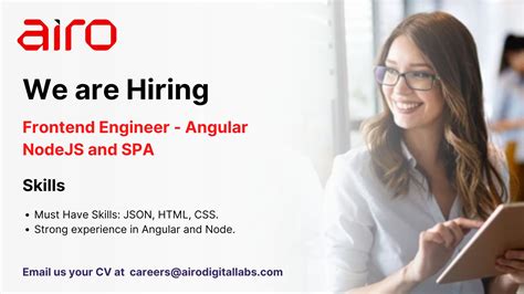 Frontend Engineer Angular Nodejs And Spa Airo Digital Labs