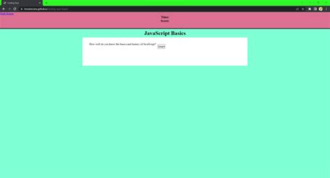 github brosencrans coding quiz basic