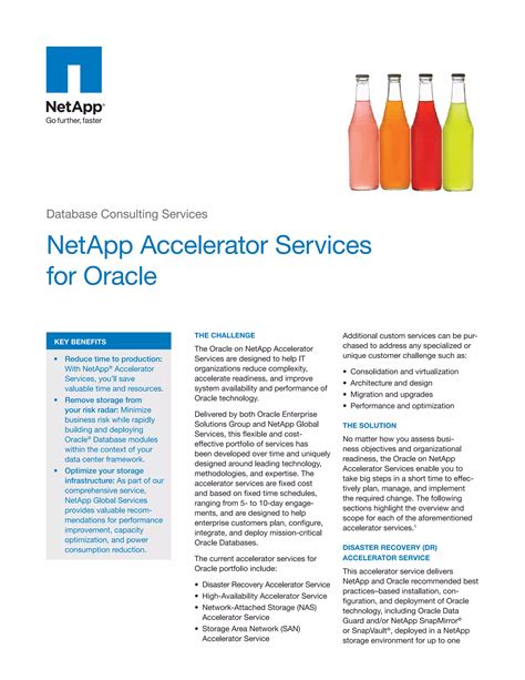 Netapp Datasheet Oracle Accelerator Pdf Databases Computer Software And Applications