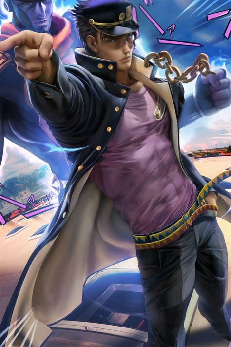 Jotaro Kujo Jojo Bizarre Jojos Bizarre Adventure Jojos Bizarre Adventure Anime