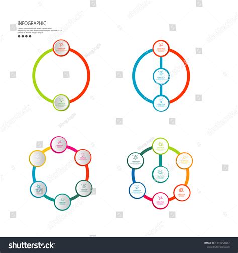 Circular Arrows Infographics Chart Graph Diagram Stock Vector Royalty Free 1291254877