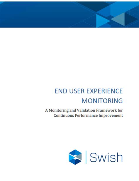 End User Experience Monitoring Swish Data Federal Government