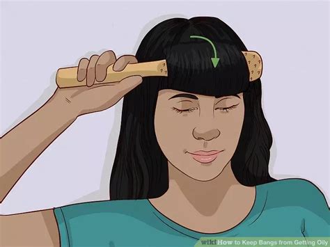 How To Keep Bangs From Getting Oily 12 Steps With Pictures Growing Out Bangs Perfect Bangs