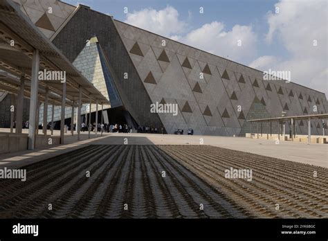 Water Trickles Over Pyramidal Stones In A Shallow Pool On The Esplanade