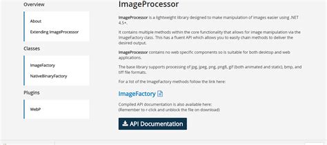 C Cannot Access Imageprocessor Net Library Documentation Stack
