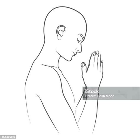 Berdoa Pria Telanjang Ilustrasi Stok Unduh Gambar Sekarang Orang Manusia Agama Subjek