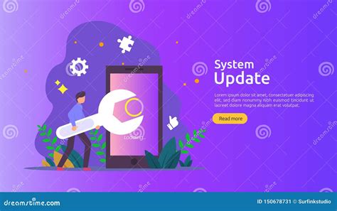 operation system update progress concept data synchronize process and installation program