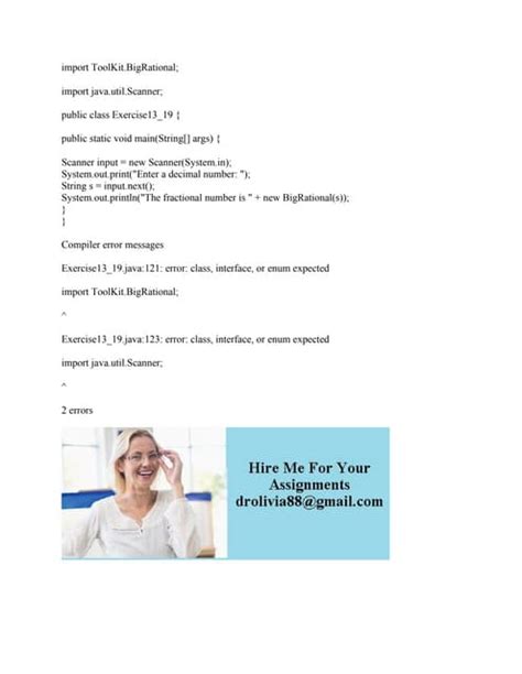 import toolkit bigrational import java util scanner public class exe pdf