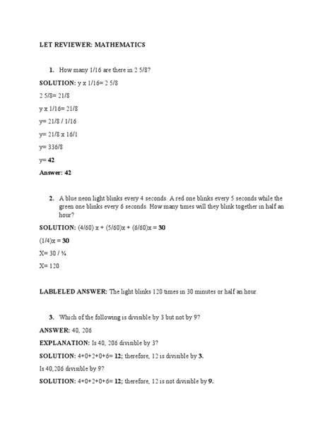Let Reviewer Pdf Mathematical Notation Algebra