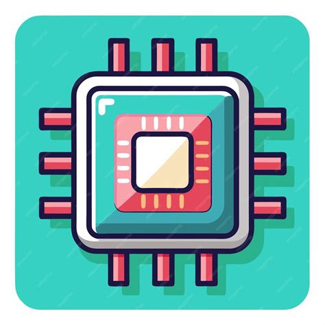 Processor Icon Clipart Vector Art And Illustration Premium Ai