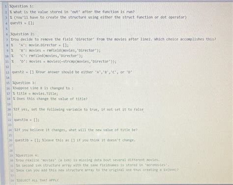 Solved The Following Function Takes In A Structure Array Of